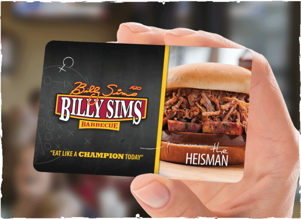 Gift Cards - Billy Sims BBQ